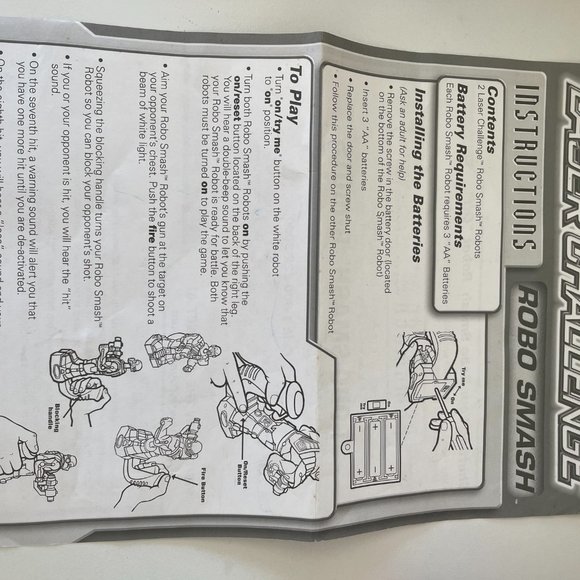 Toymax | Toys | Vintage Laser Challenge 2 Light Warriors Battle Robots ...